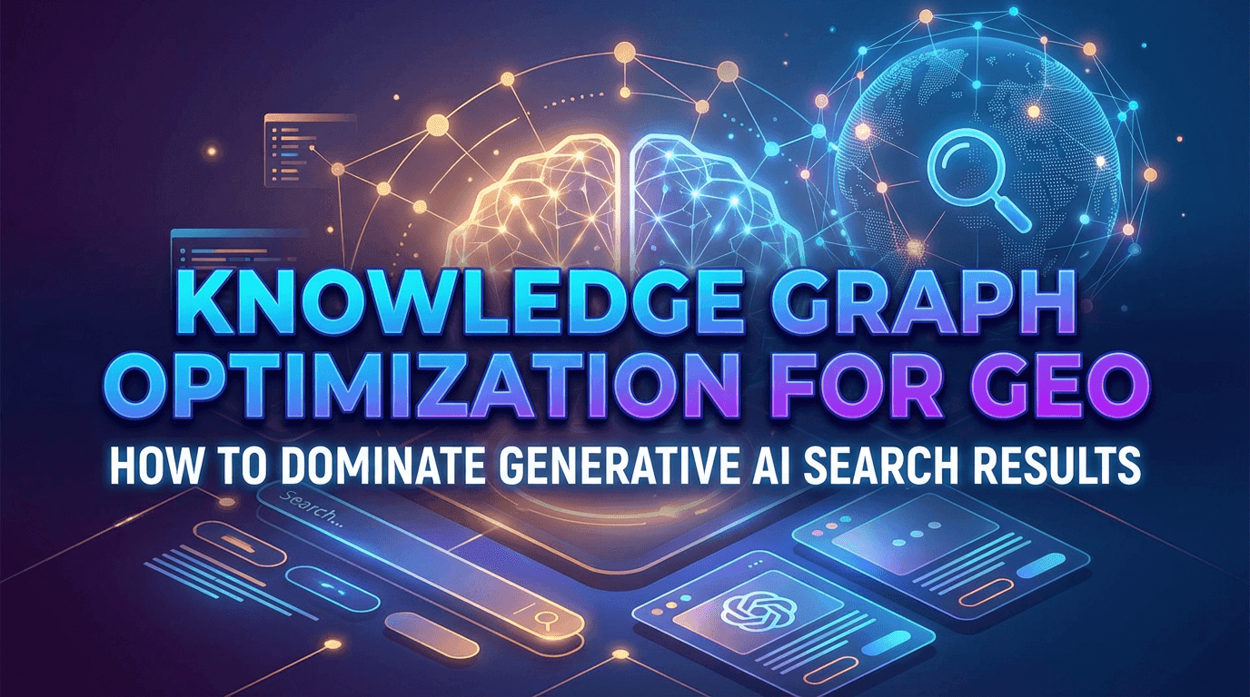 Knowledge Graph Optimization for GEO: How to Dominate Generative AI ...